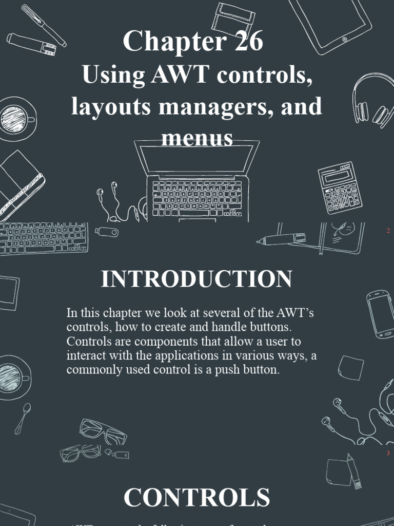 Using AWT Controls, Layouts Managers, and Menus | PDF | Systems ...