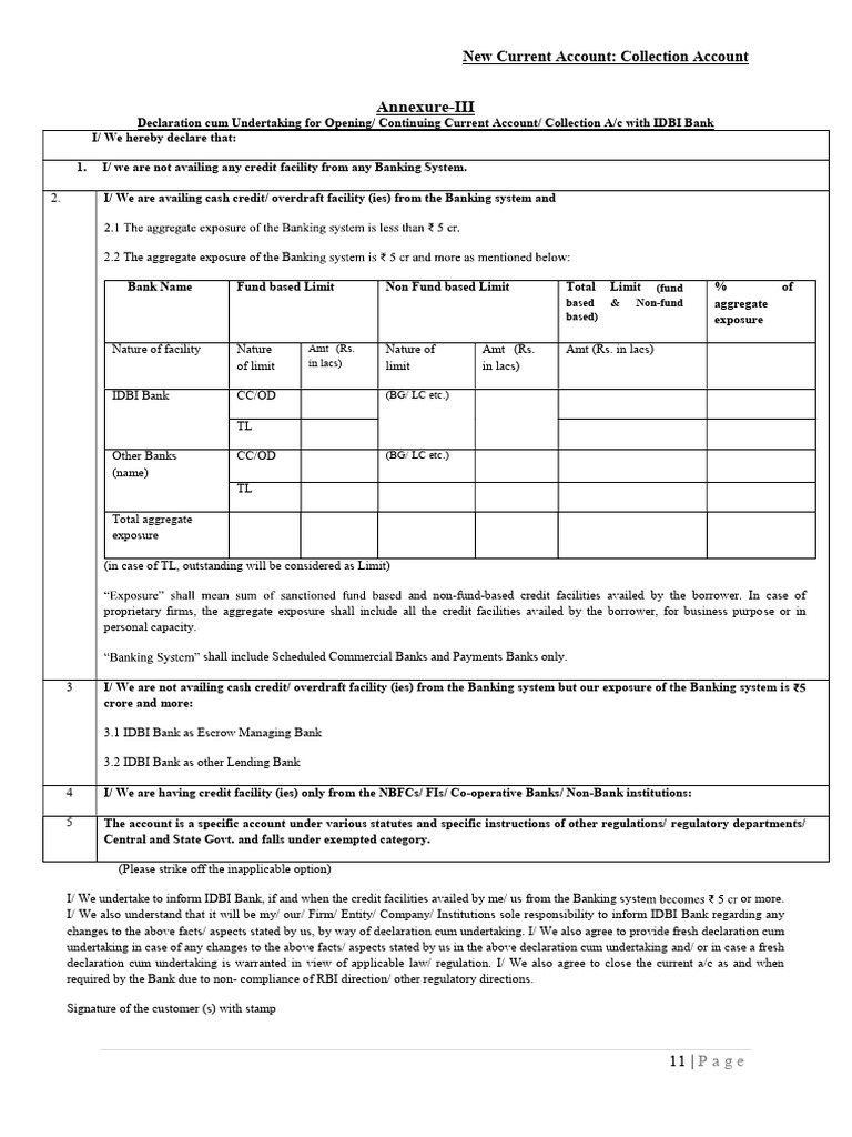 Idbi - Annexure Iii | PDF | Banks | Money