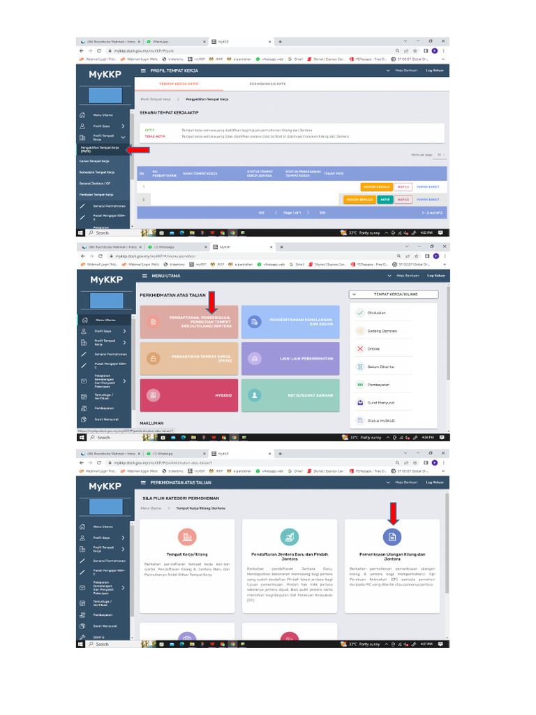 Step Log in MYKKP - Inspection | PDF