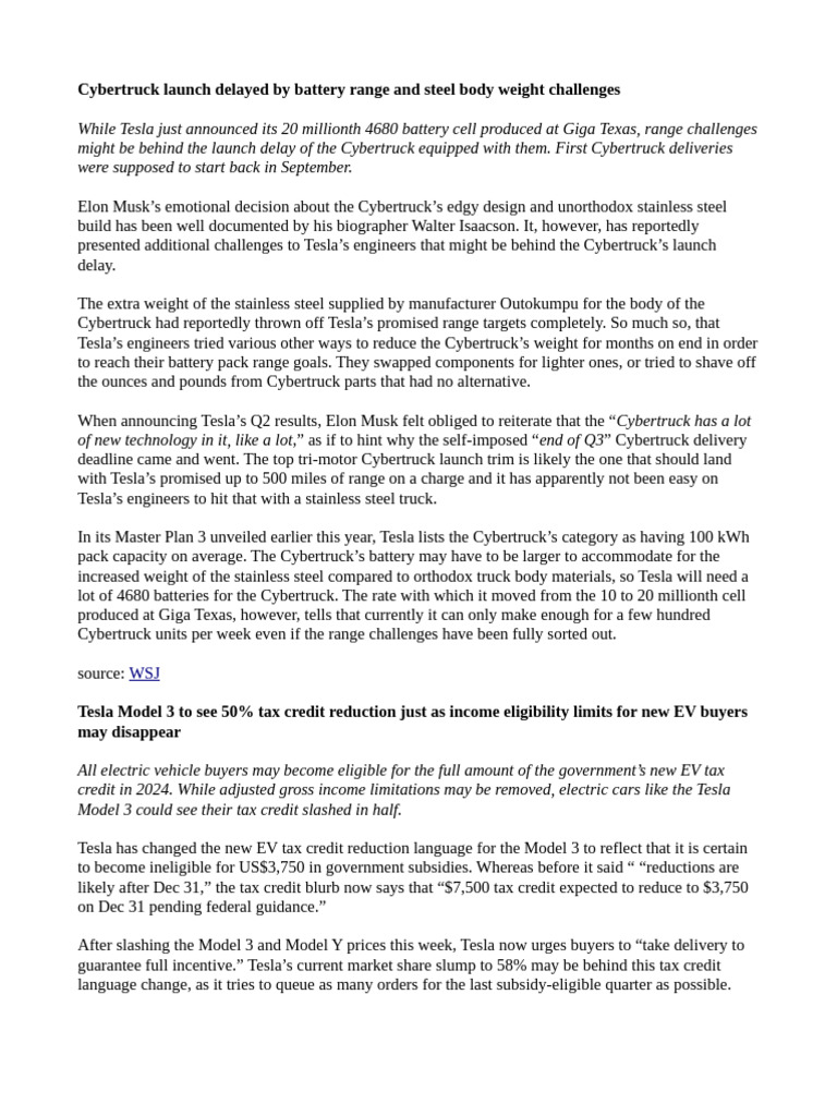 Cybertruck | PDF | Transport | Electric Vehicle