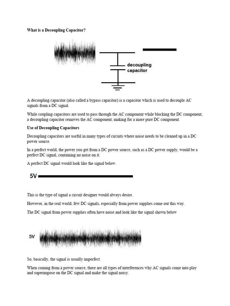 Decoupling Capacitor | PDF | Capacitor | Electrical Network