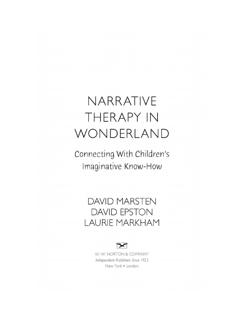 Narrative Therapy in Wonderland Connecting With Childrens Imaginative ...