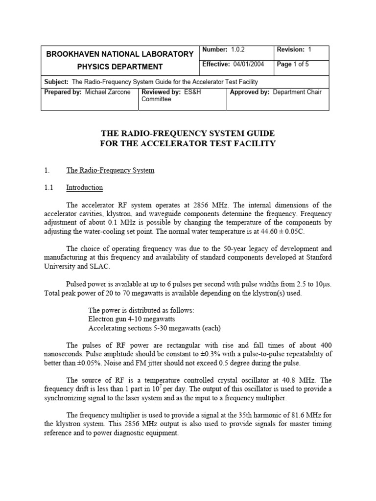 The Radio-Frequency System Guide | PDF | Vacuum Tube | Amplifier