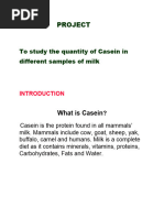 Casein Isolation from Milk Lab Report | PDF | Milk | Proteins