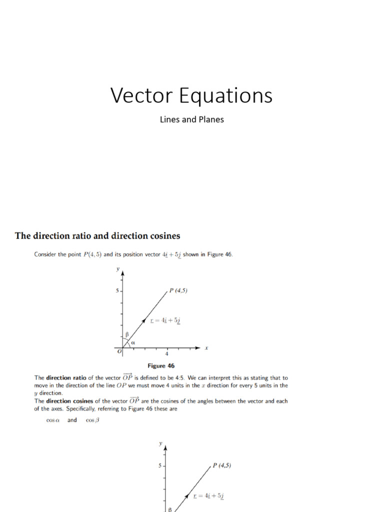 Vector Equations | PDF
