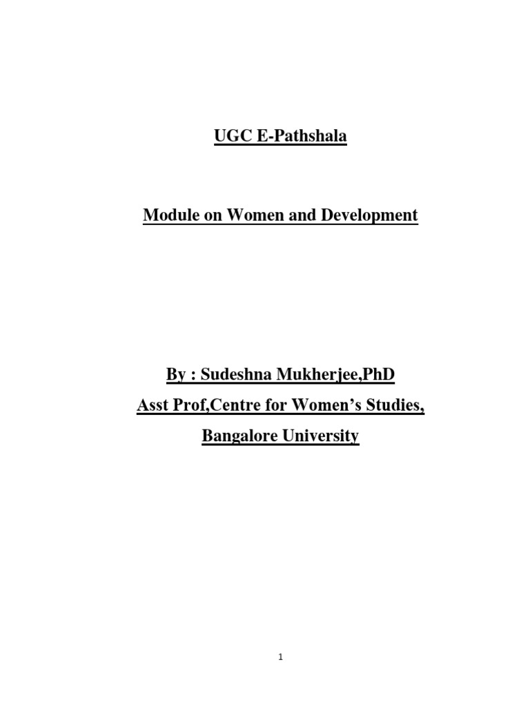 Engendering Development Sudeshna Mukherjee | PDF | Sustainability ...