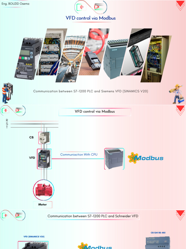 VFD Control Via Modbus: Communication Between S7-1200 PLC and Siemens ...