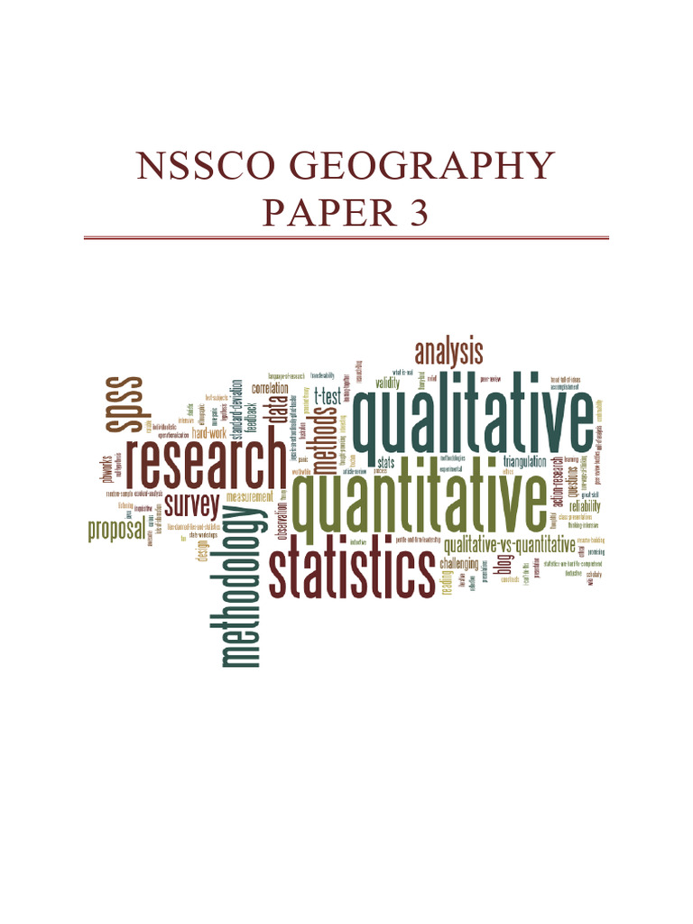 Geography Research | Download Free PDF | Sampling (Statistics) | Survey ...