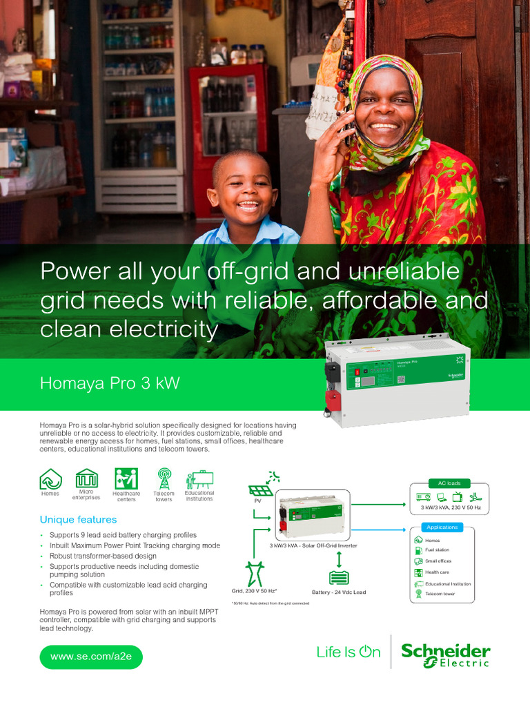 Homaya Pro Inverter MPPT WiFi Flyer | PDF | Battery Charger | Photovoltaics