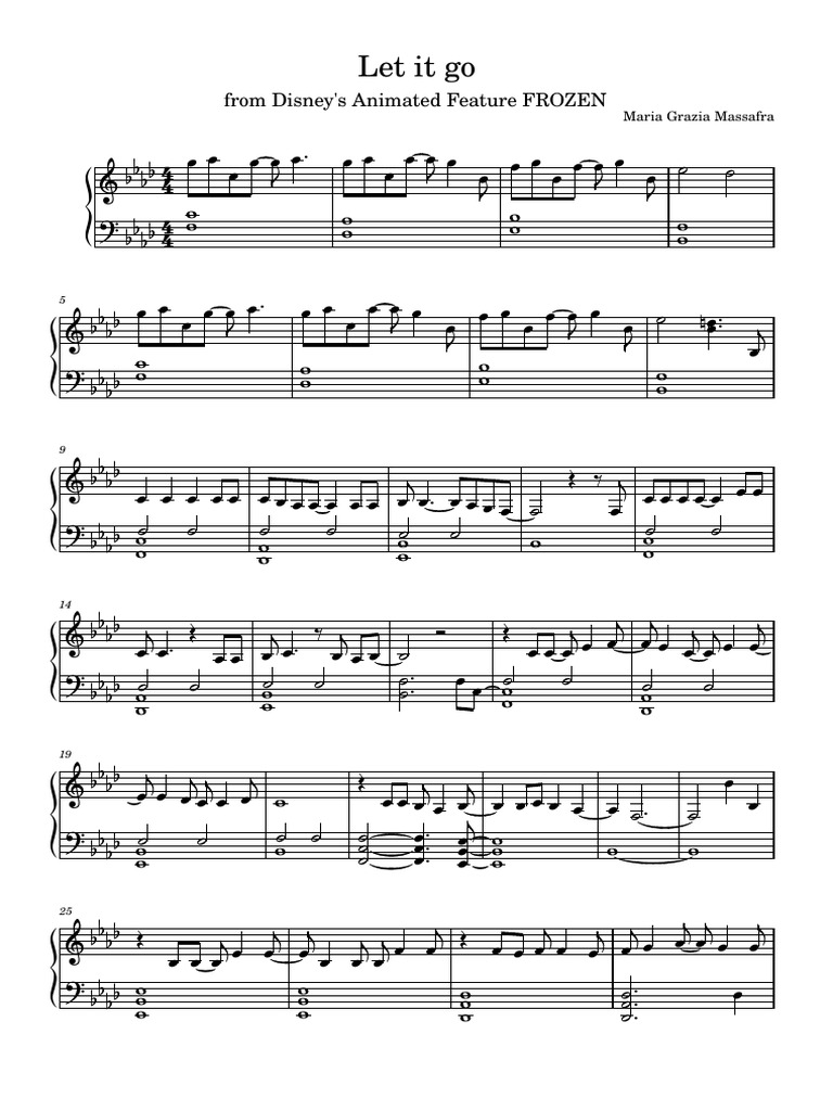 Let It Go - Frozen | PDF | The Walt Disney Company