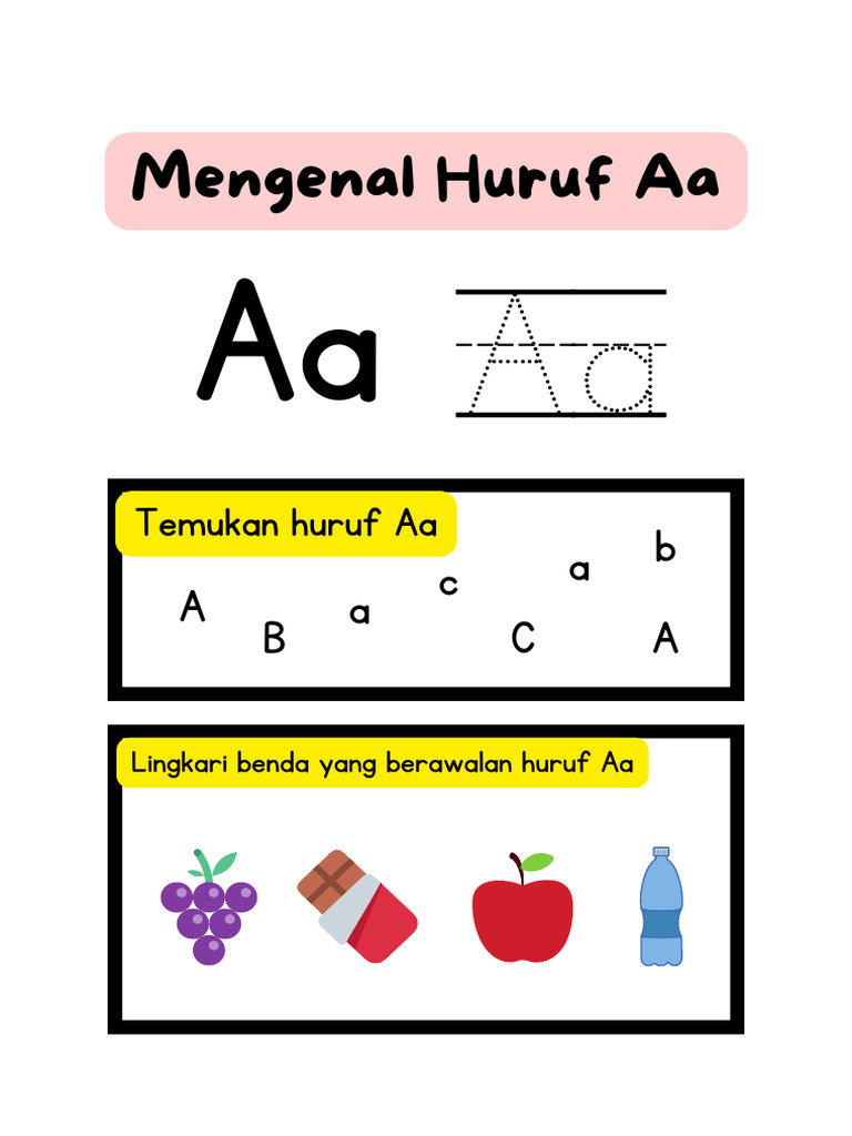 Mengenal Huruf Aa | PDF