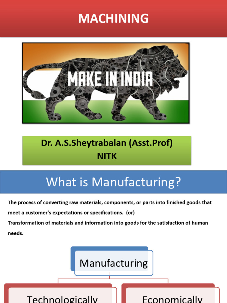 Module 5-Lect-5 | PDF | Machining | Crafts