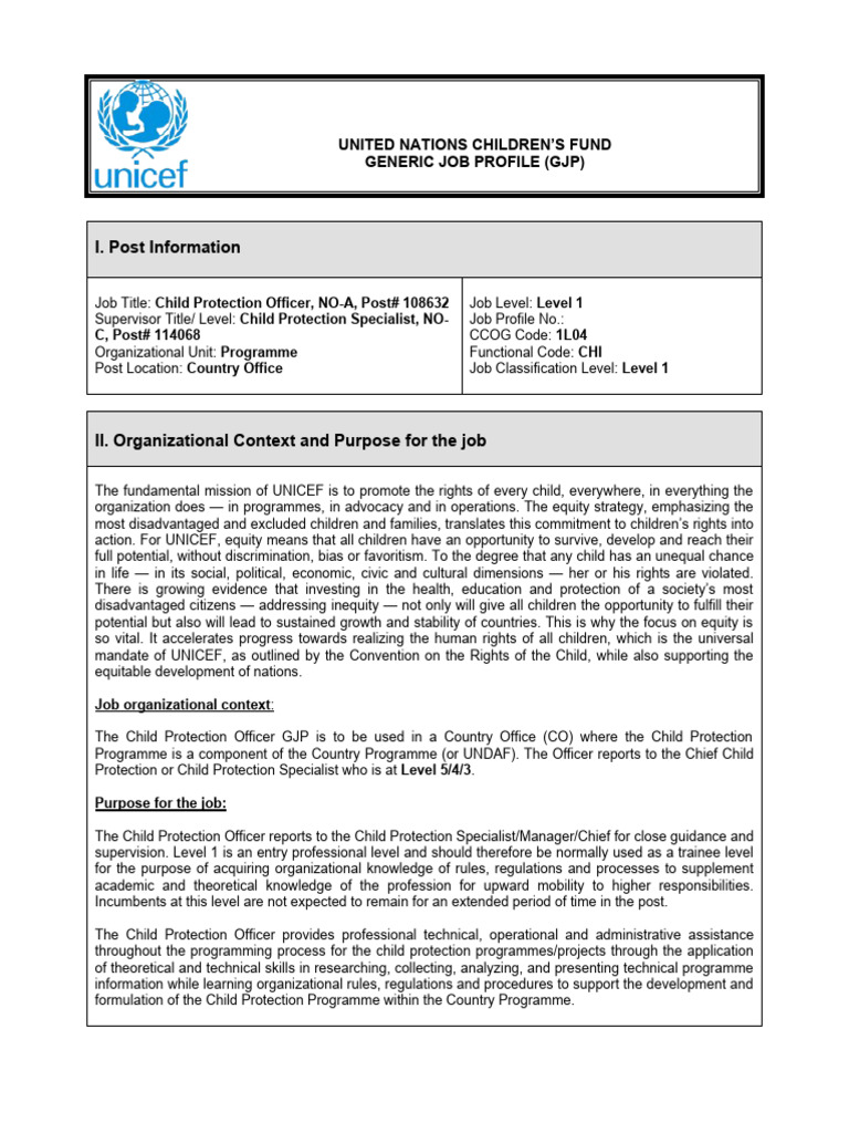 Child Protection Officer Level 1 | PDF | Child Protection | Capacity ...