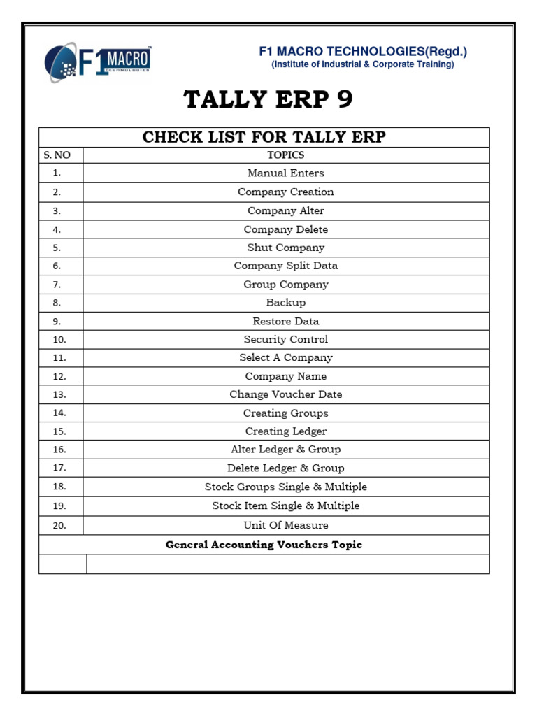 Tally E Book 2 | PDF