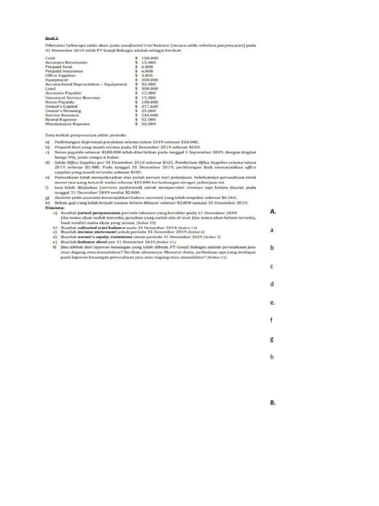 Mcws Jaya Wijayanti - Tugas 5 - Bfa 51 | PDF | Expense | Debits And Credits
