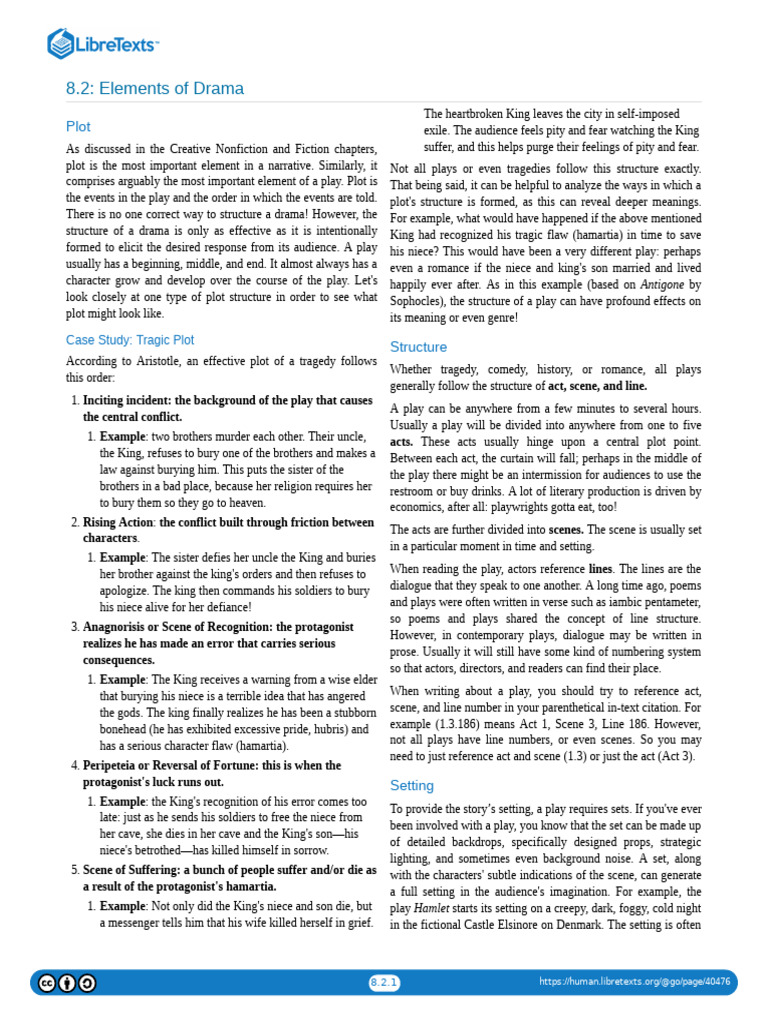 8.02 Elements of Drama | PDF | Tragedy | Plot (Narrative)