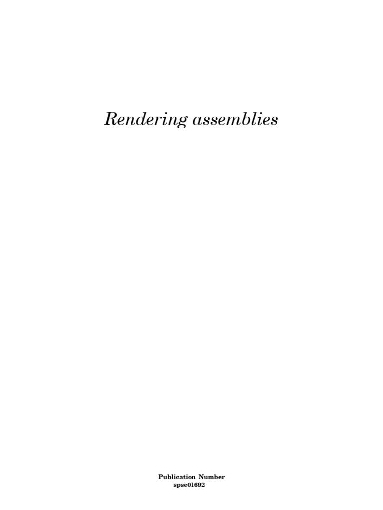 Exploding Assemblies Pdf Rendering Computer Graphics Image