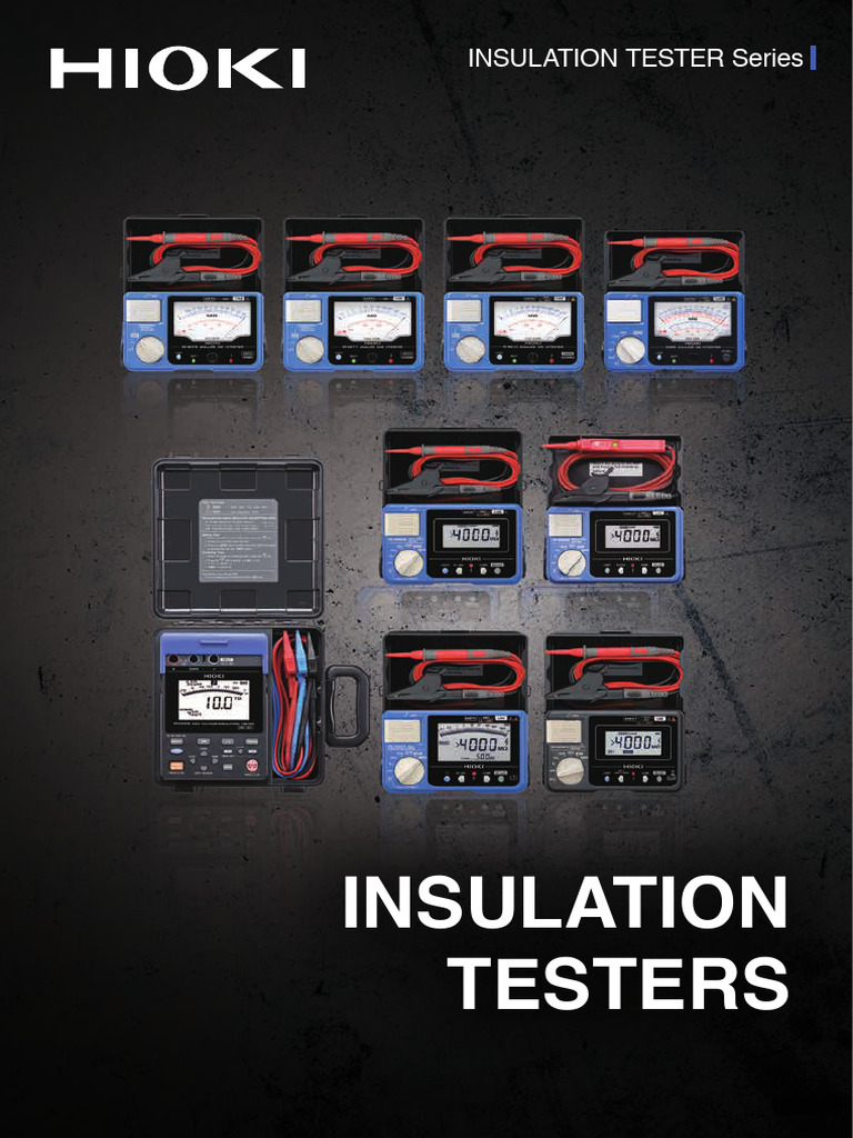 Catalog - Insulation Tester Series | PDF | Switch | Voltage