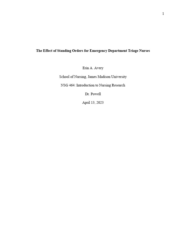 Eblr Formal Paper | PDF | Emergency Department | Nursing