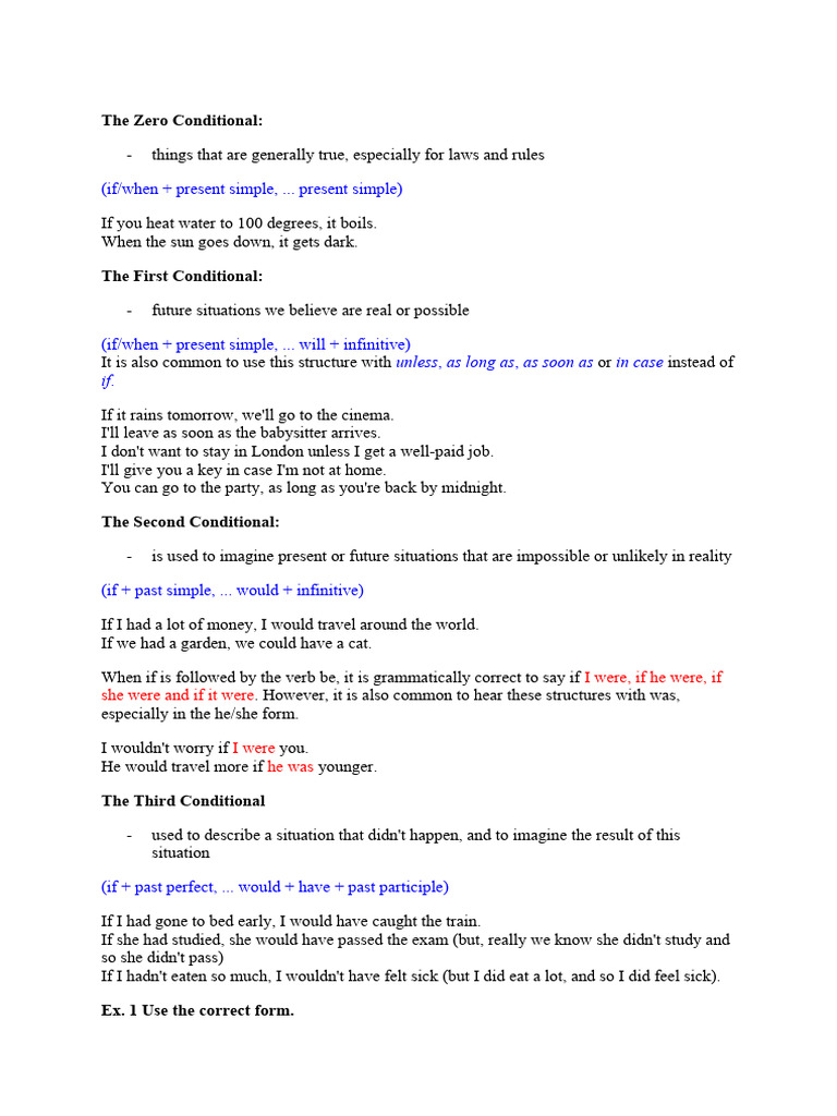 Conditionals and Past Modal Verbs | Download Free PDF | Verb ...