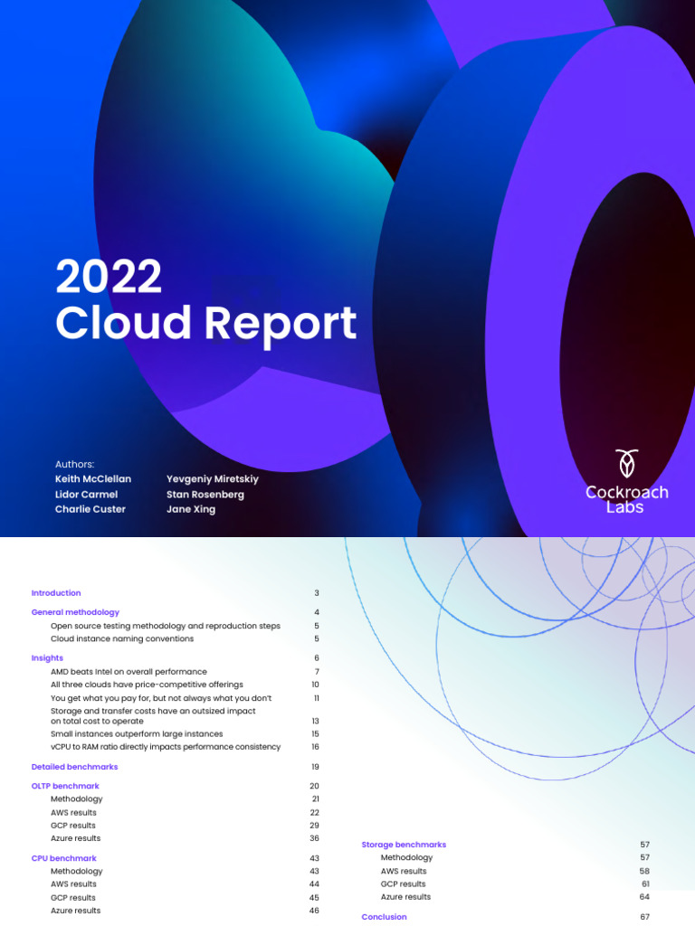 2022 Cloud Performance Insights | PDF | Central Processing Unit | Computing