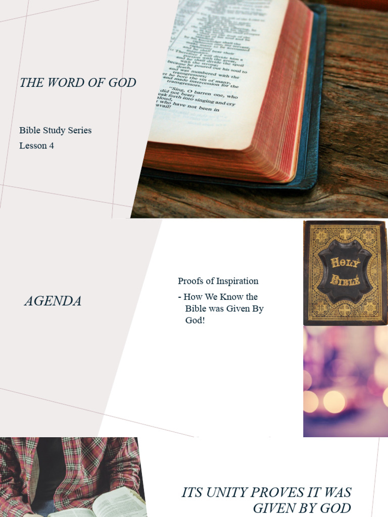 Lesson 4 - The Word of God | PDF | Bible | Microsoft Power Point