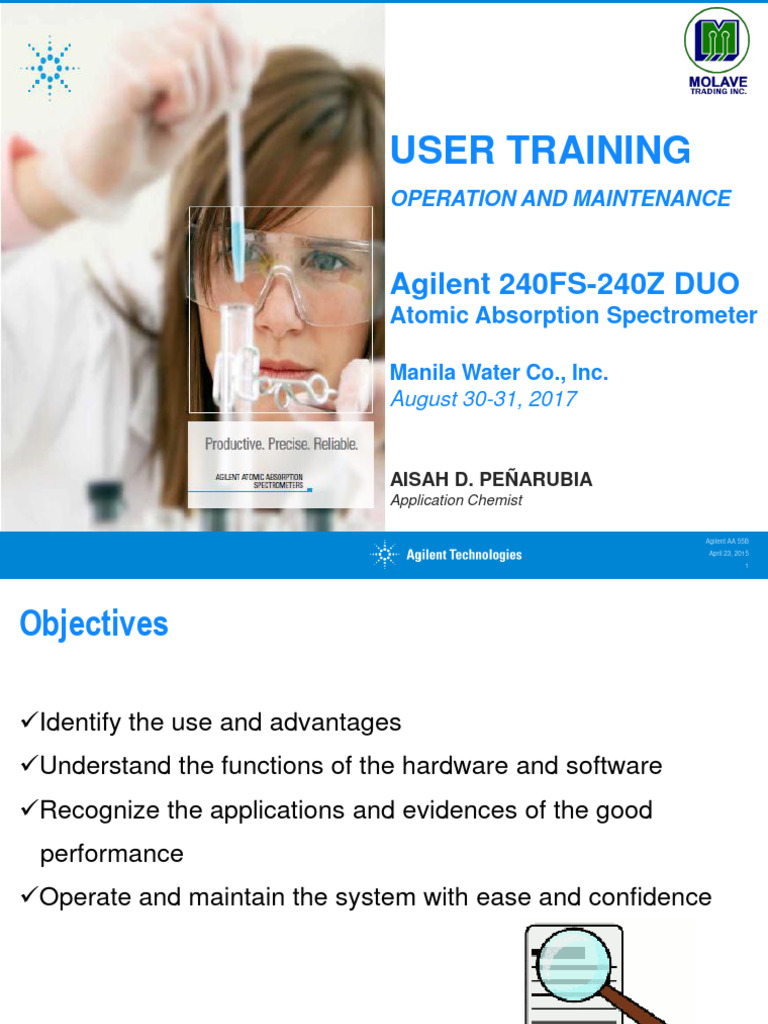 Agilent AAS Presentation | PDF | Atomic Absorption Spectroscopy | Metrology