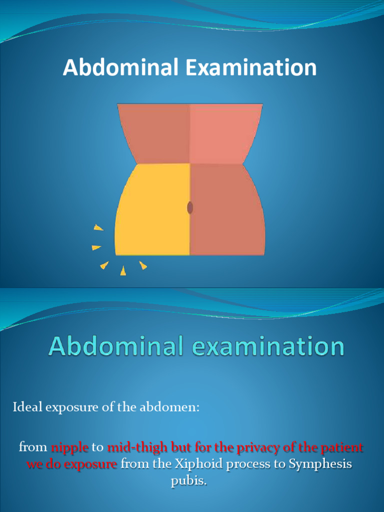 Comprehensive Guide to Abdominal Examination | PDF | Abdomen | Liver