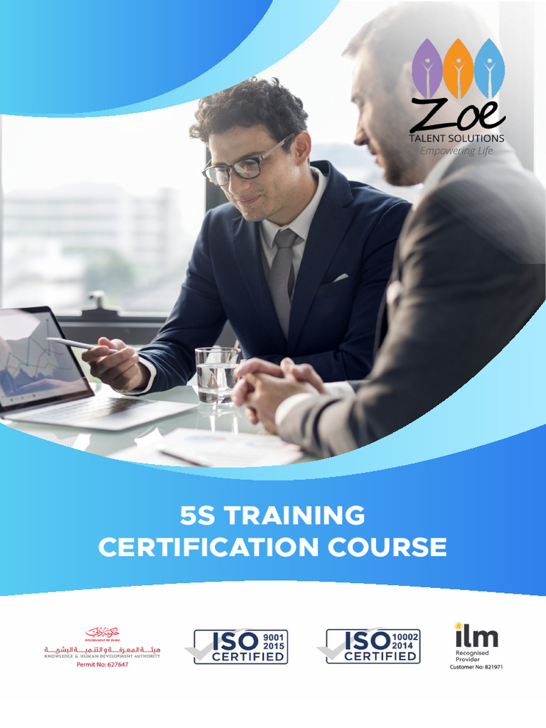 5S Training Certification Course | PDF | Fee | Audit