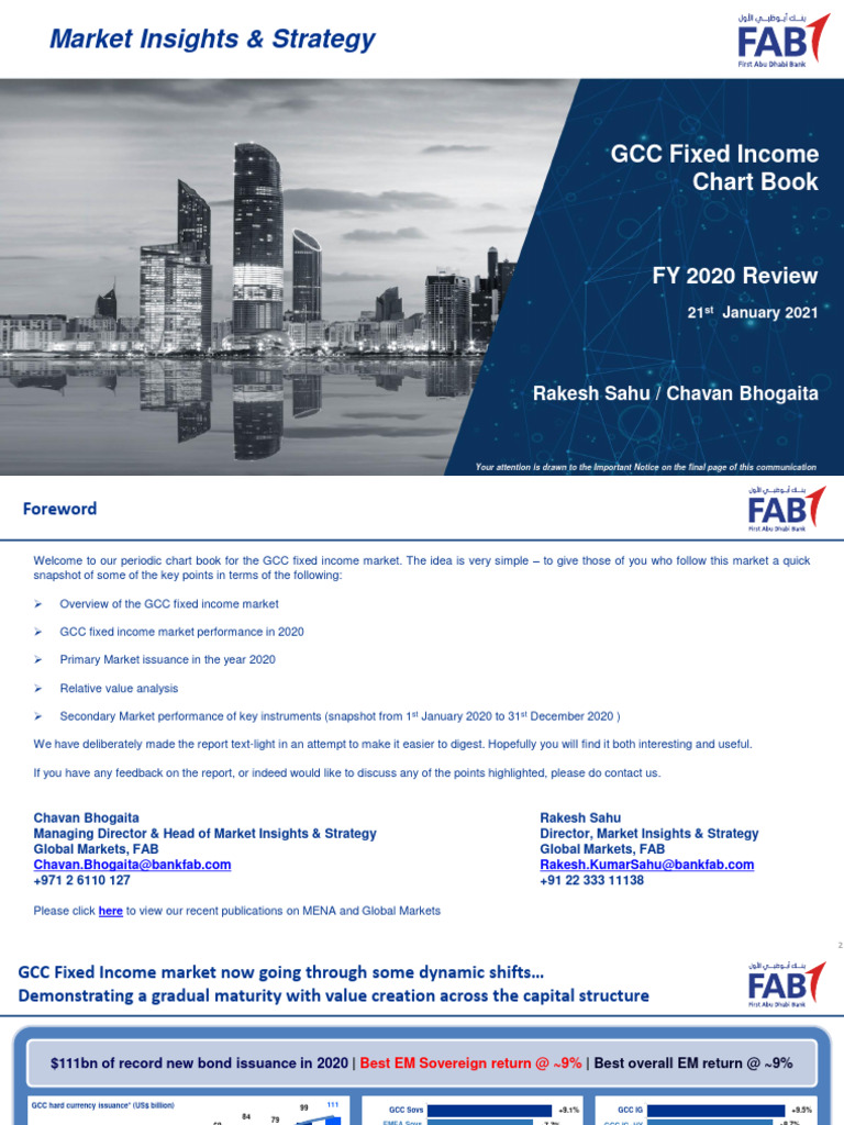 GCC Fixed Income Chart Book FY 2020 Review 21012021 | PDF | Bonds ...