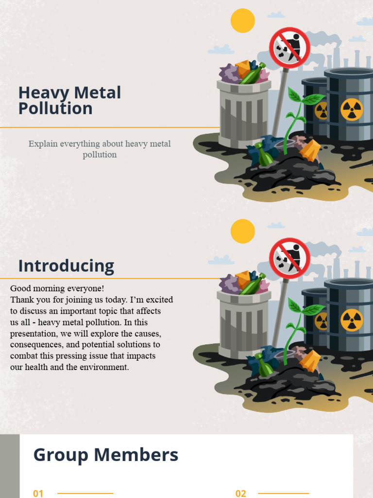 Heavy Metal Pollution Group 10 | PDF | Pollution | Air Pollution
