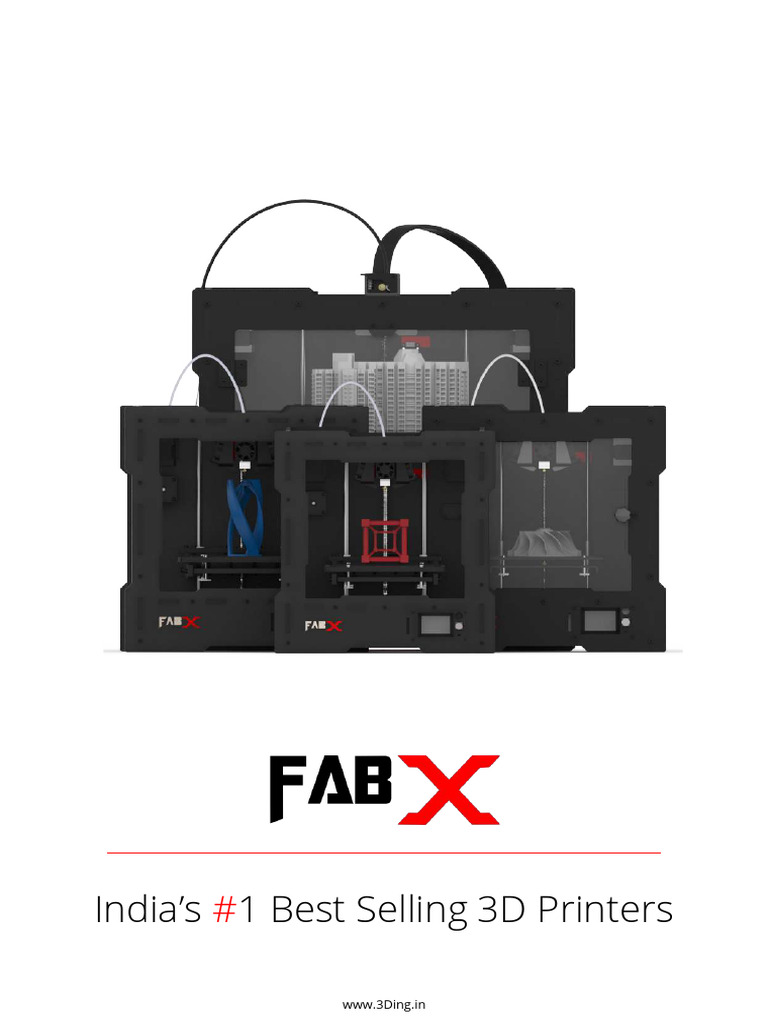 FabX Series Broucher | PDF | 3 D Printing | Printer (Computing)