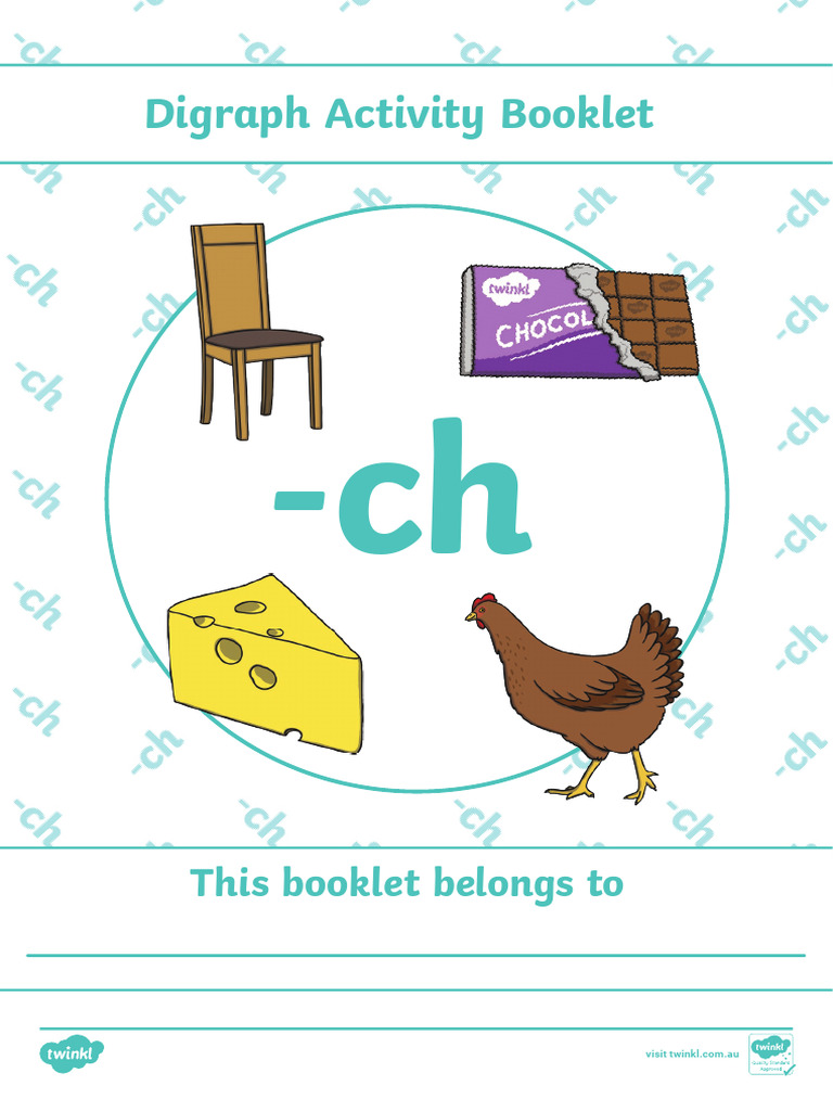Digraph 'ch' Activity Booklet | PDF