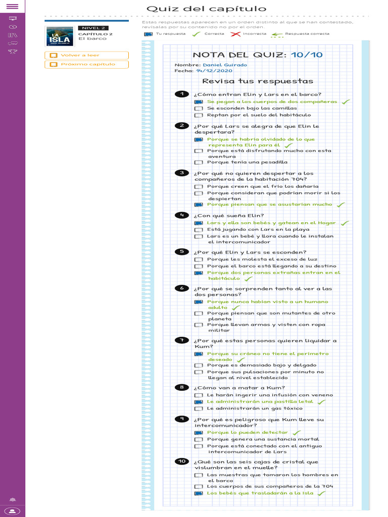 Quiz Del Capítulo | PDF