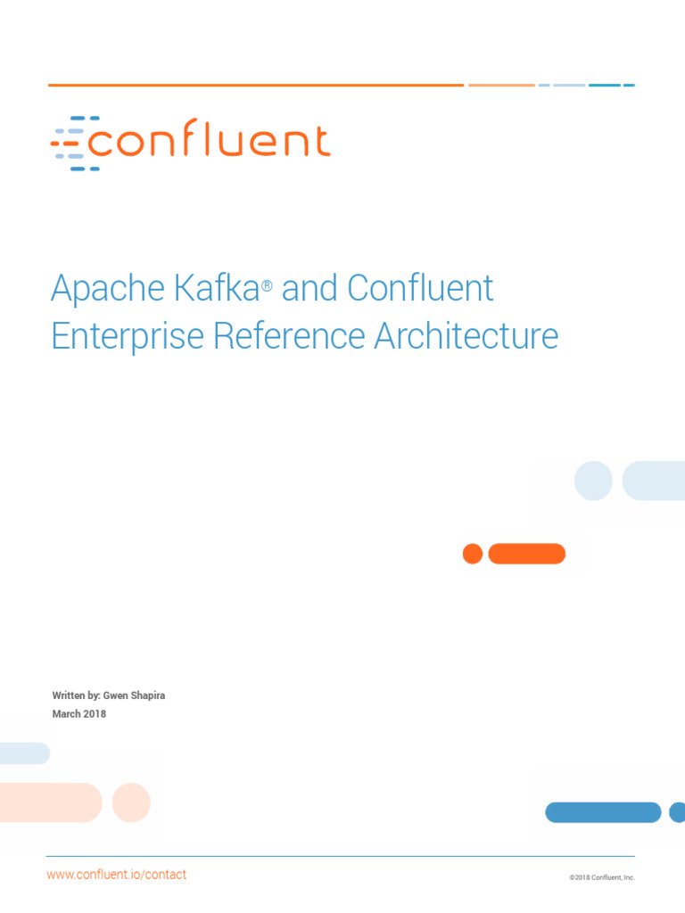 Apache Kafka Confluent Enterprise Ref Architecture Pdf Computer Cluster Representational