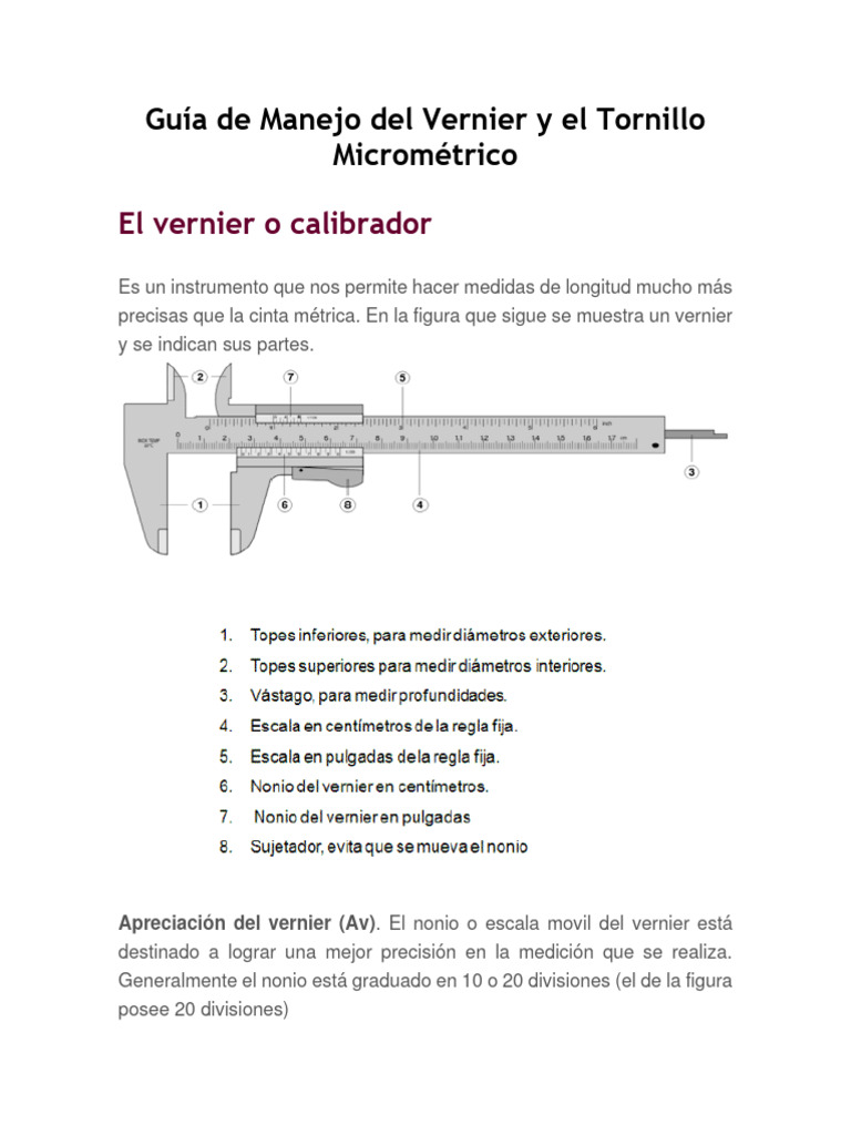 Medición de tuercas con vernier | PDF | Metrología | Herramientas