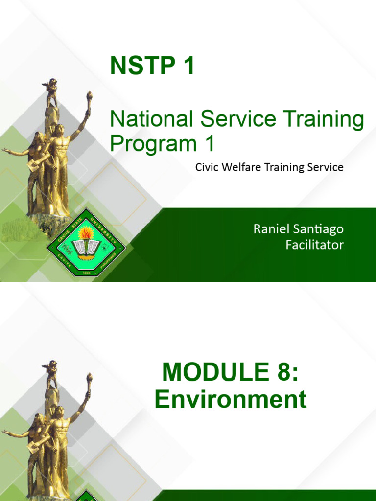 Module 8 Environment | PDF | Waste Management | Waste