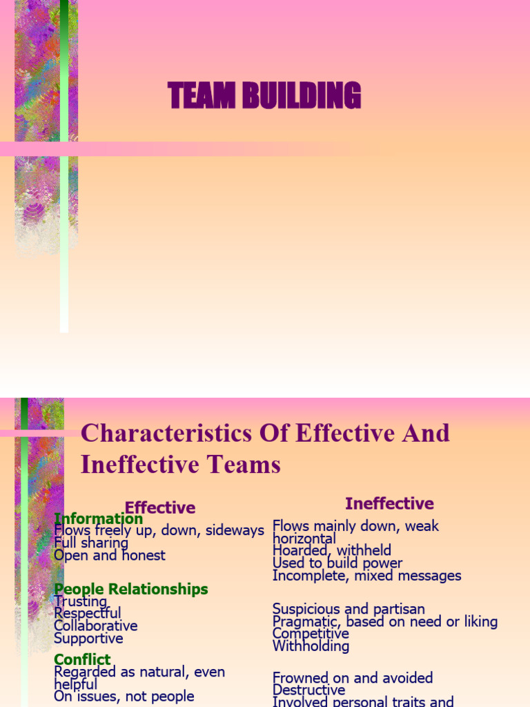 9 - Team Building 1 | PDF | Cognitive Science | Cognition