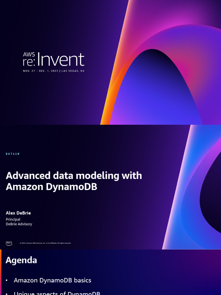 Dynamodb Data Modelling Pdf Cybernetics Databases