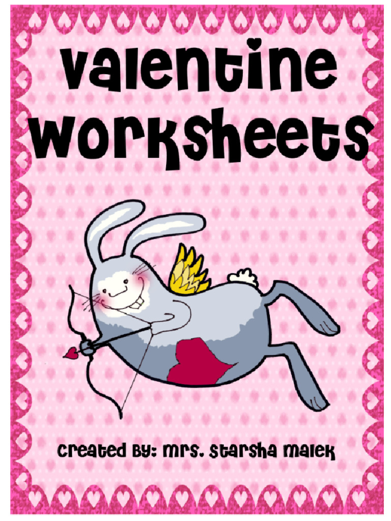 Valentine Worksheets SMalek Freebie | PDF
