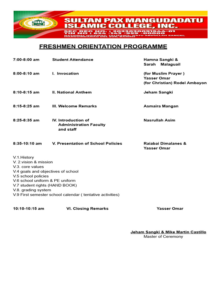 Program Flow Orientation | PDF