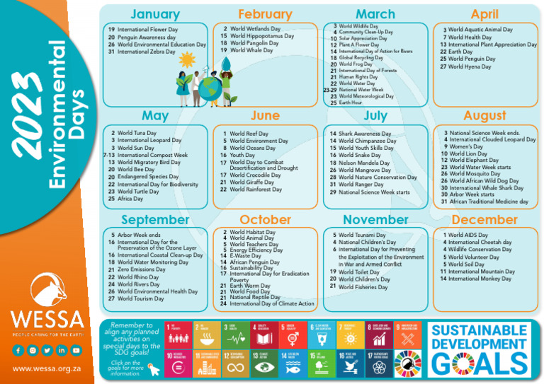 Environmental Days Calendar 2023 | PDF | Endangered Species | Natural ...