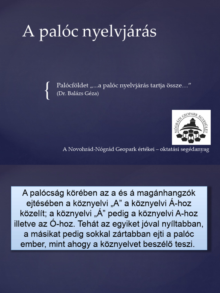A Paloc Nyelvjaras | PDF