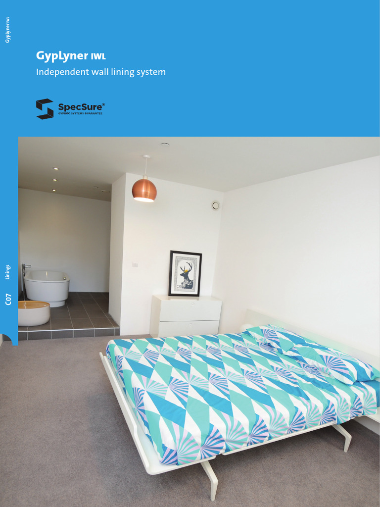 Gyproc White Book C07 S05 GypLyner IWL | PDF | Drywall | Wall