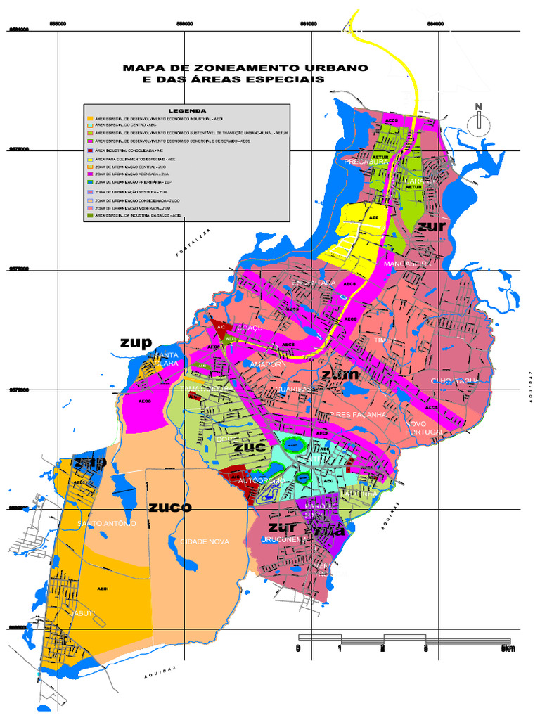 Mapa Zoneamento Urbano | PDF