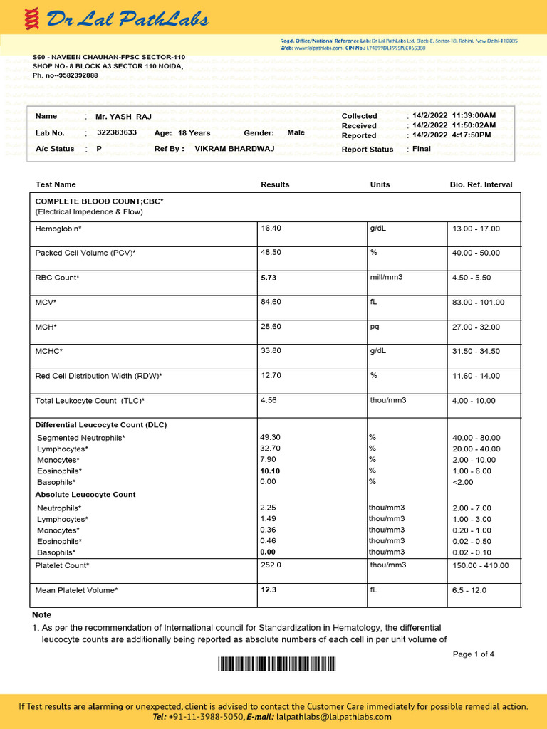CBC Project Data Binding | PDF | White Blood Cell | Immunology