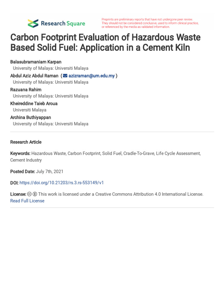Carbon 2021 | PDF | Life Cycle Assessment | Carbon Footprint