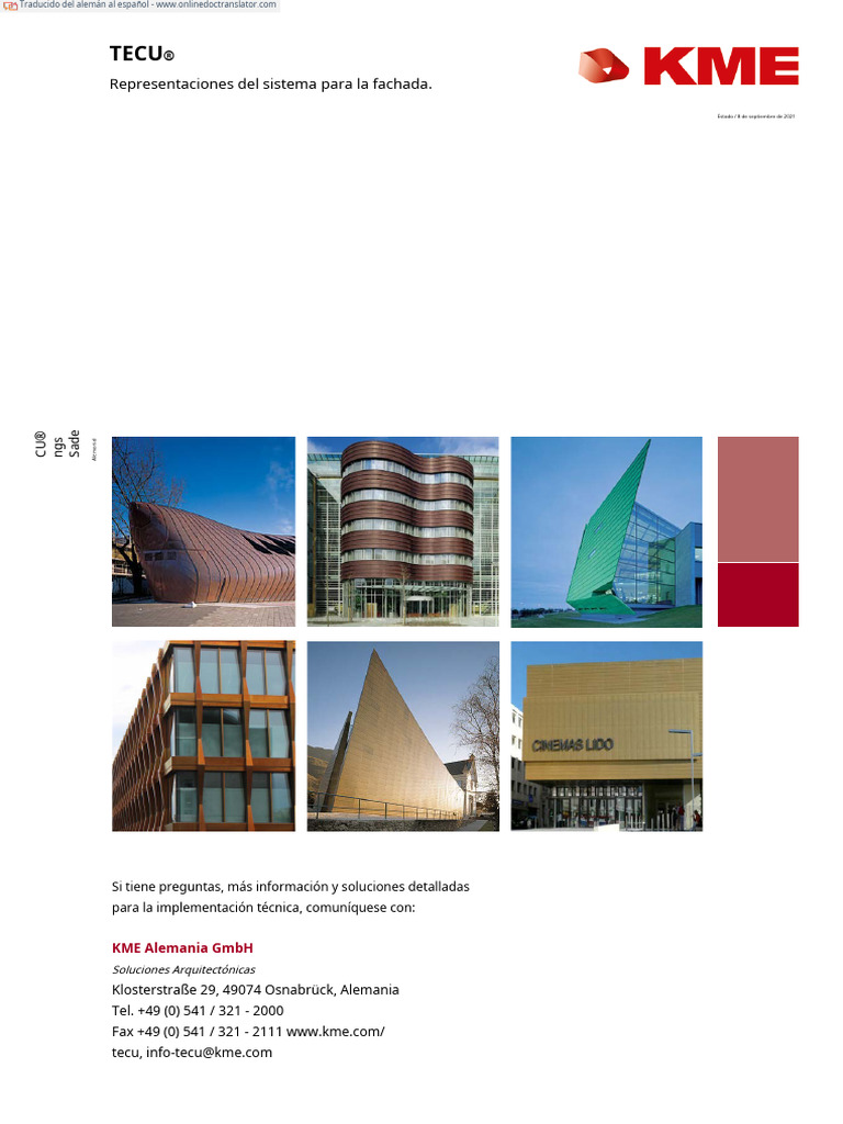 TECU System Drawings - Facade - GER - 2021.09.08.de - Es | PDF