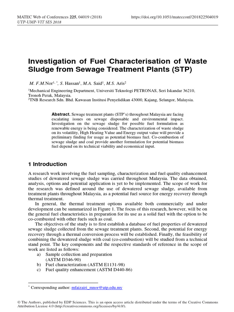 Investigation of Fuel Characterisation of Waste | PDF | Combustion | Coal