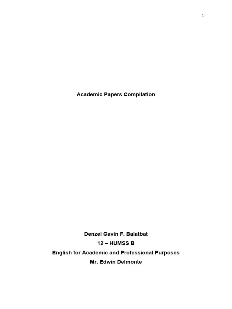 Academic Papers Compilation | PDF | Curriculum | Pepsi Co